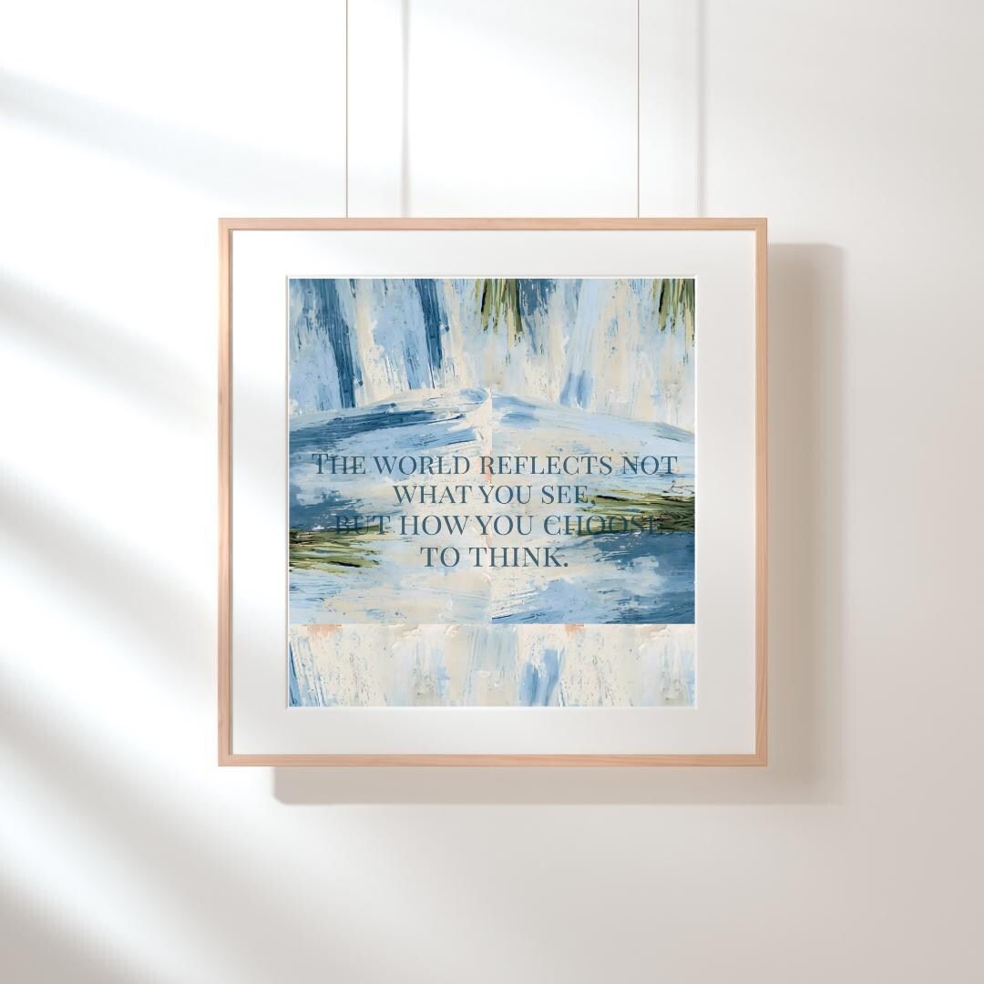 Mindful Quote Wall Art ,abstract Painting Print, Inspirational ...