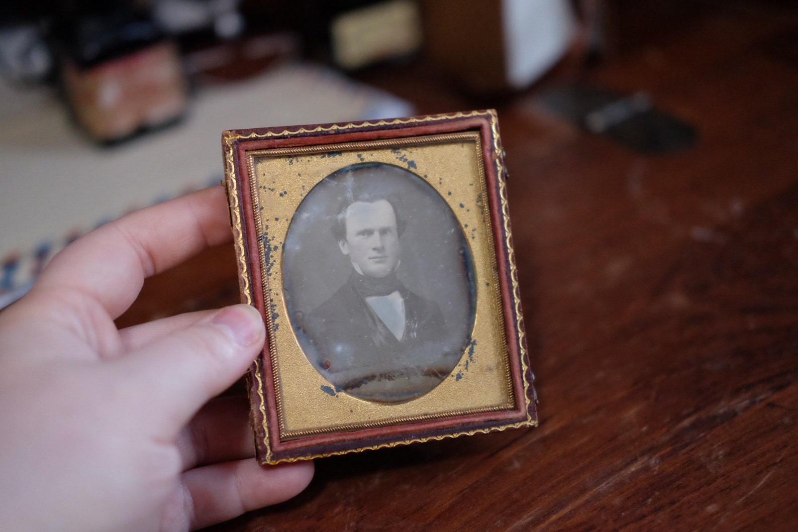 RARE 1840s - 1850s Framed Daguerreotype Photograph | Portrait of a ...
