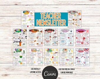 Editable Canva Template-newsletter Template, Editable Newsletter ...