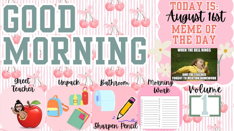 EDITABLE/ Canva/ Teacher Slides/ Classroom Slides/ Instant Download ...