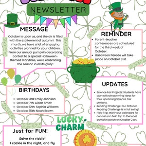 Editable Canva Template-newsletter Template, Editable Newsletter ...