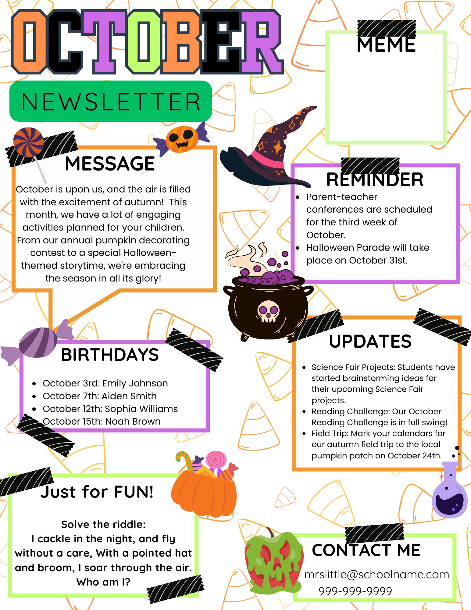 Modern- Editable Canva Template-newsletter Template, Editable ...