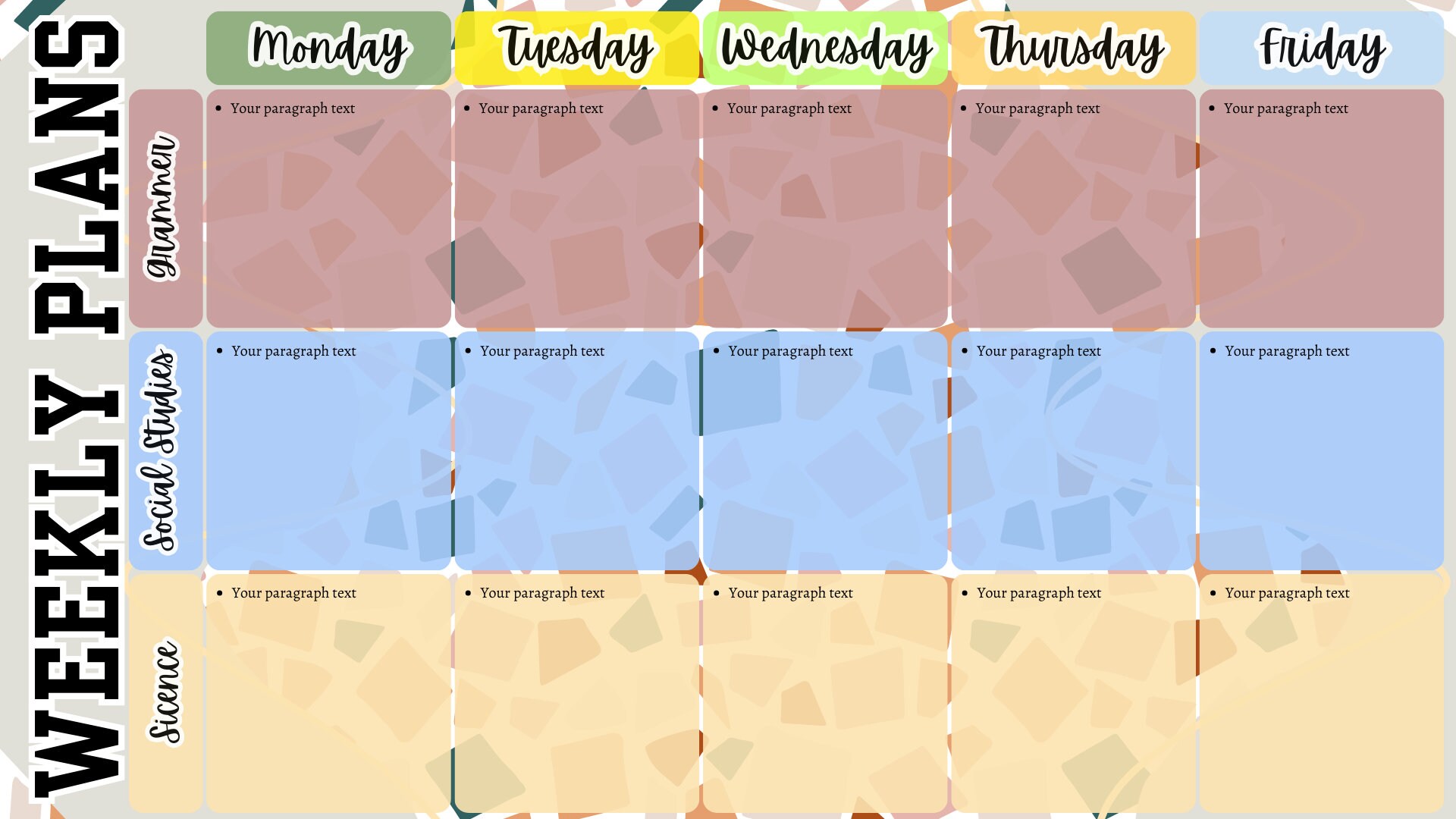 Neutral/ Terrazzo/ Modern Boho Canva/classroom Slide/ Morning Board ...