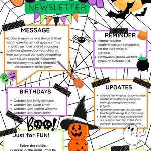 Editable Canva Template-newsletter Template, Editable Newsletter ...