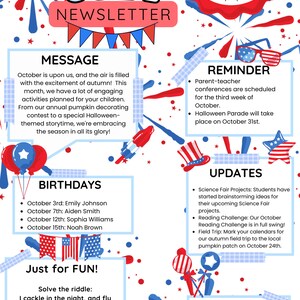 Editable Canva Template-newsletter Template, Editable Newsletter ...