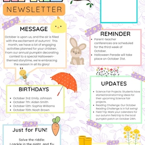 Modern- Editable Canva Template-newsletter Template, Editable ...