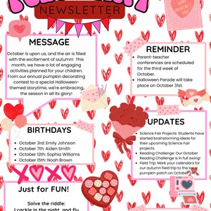 Editable Canva Template-newsletter Template, Editable Newsletter ...