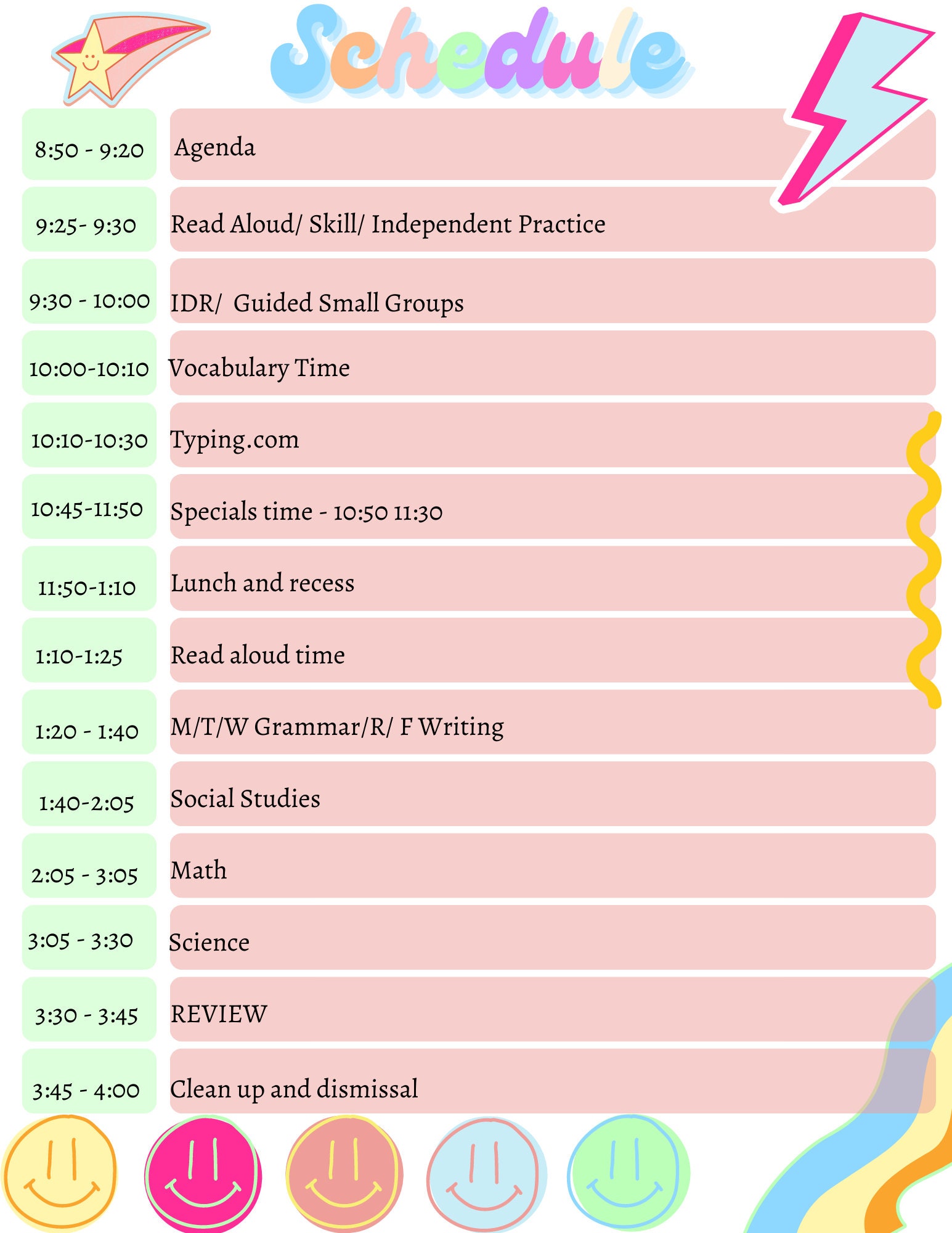 Editable Teacher Planner/ Lesson Planner for Teachers/ Great for Sub ...