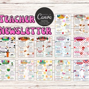 Editable Canva Template-newsletter Template, Editable Newsletter ...