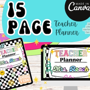 Editable Teacher Planner/ Lesson Planner for Teachers/ Great for Sub ...