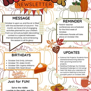 Editable Canva Template-newsletter Template, Editable Newsletter ...