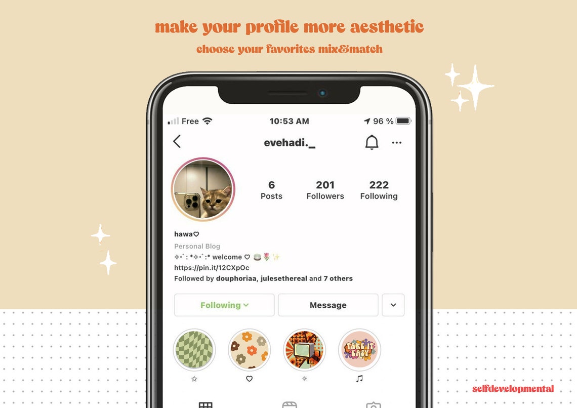 40 Retro Instagram Highlight Cover Icons, Groovy Highlight Covers ...