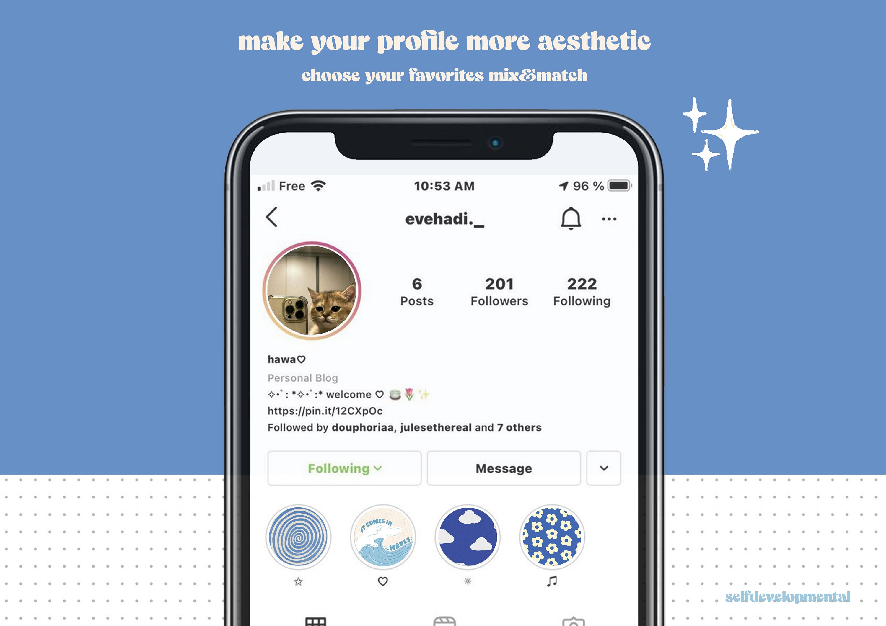 35 Retro Instagram Highlight Cover Icons, Blue Tones Instagram ...