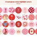 57 Retro Instagram Highlight Cover Icons, Groovy Highlight Covers, Red ...