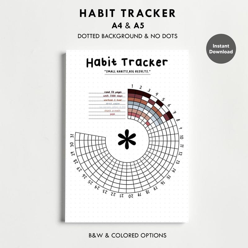 Circle Tracker - Etsy