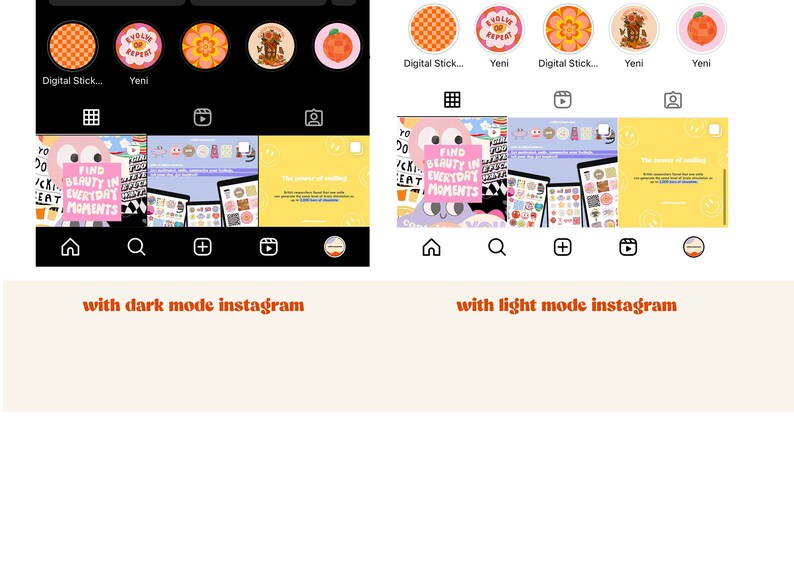 45 Retro Instagram Highlight Cover Icons, Groovy Highlight Covers ...