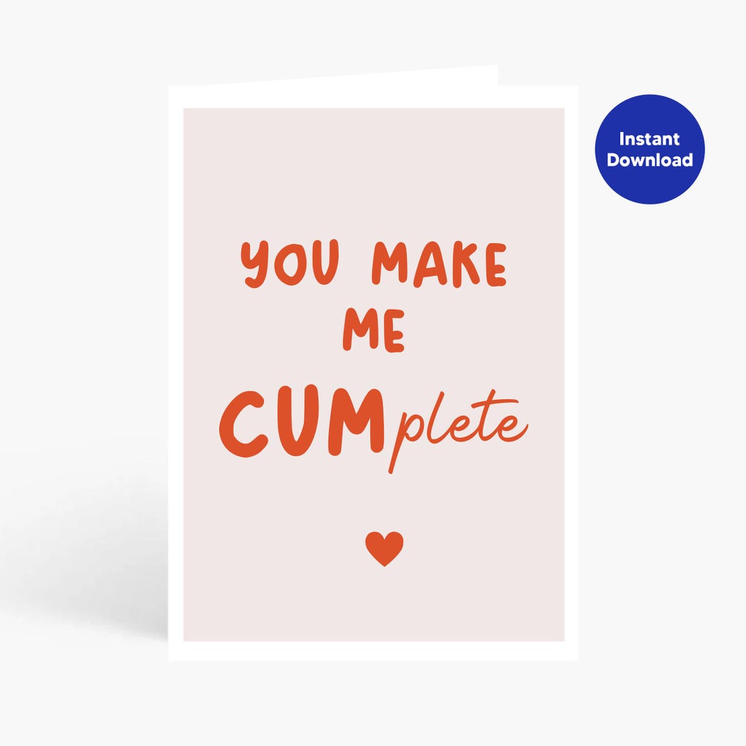 Printable Dirty Valentine's Day Card for Husband, Funny Valentine's Day ...