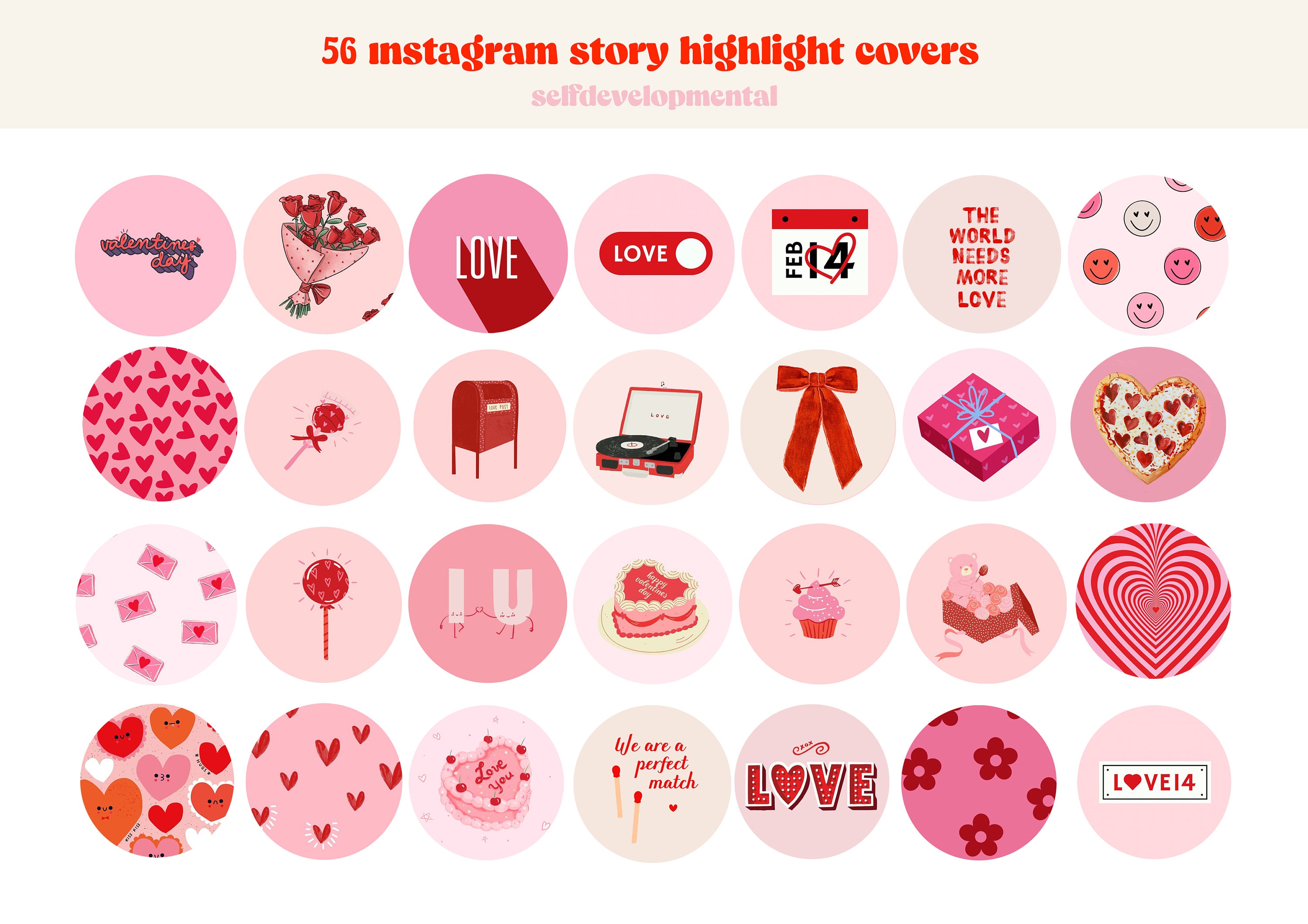 56 Retro Instagram Highlight Cover Icons, Love Icons, Groovy Highlight ...