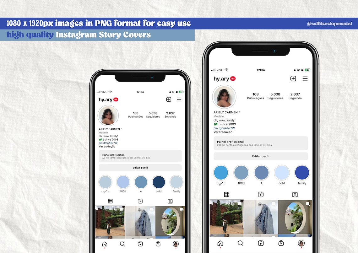 30 Blue Tones Instagram Highlight Covers, Shades of Blue Instagram ...