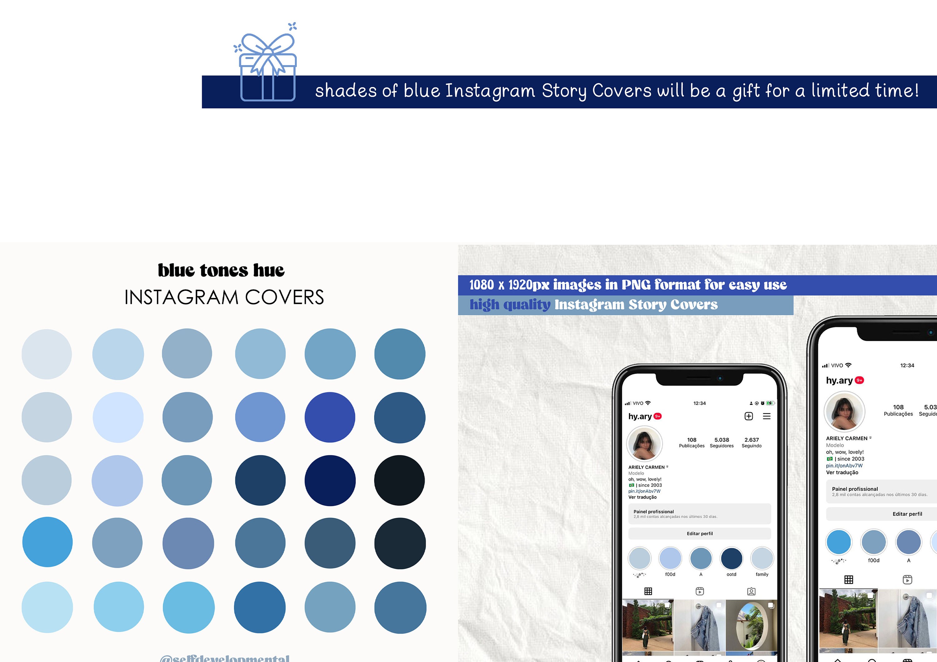 35 Retro Instagram Highlight Cover Icons, Blue Tones Instagram ...