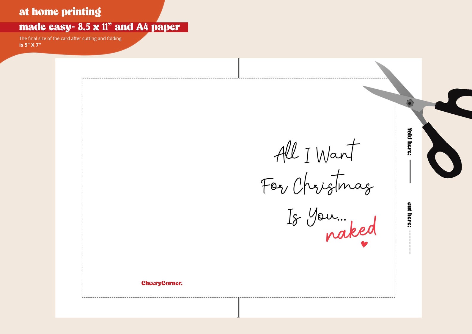 Dirty Christmas Card for Him/her, Funny Christmas Card for Couples ...