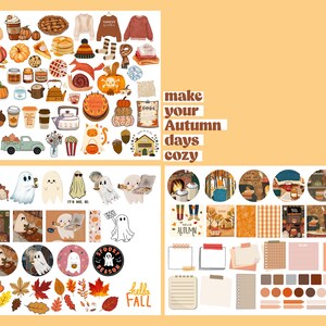 Warm and Cozy Digital Stickers/ Cozy Autumn Digital Stickers / Digital ...