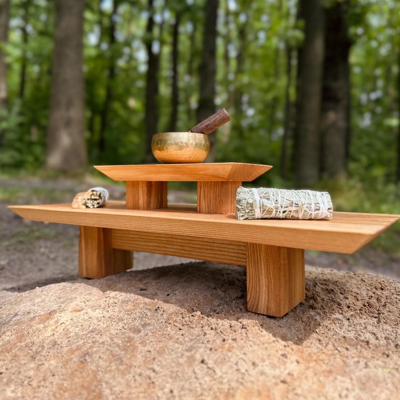 Zen Prayer Puja Table, Large Altar Table, Meditation Table, Shrine ...