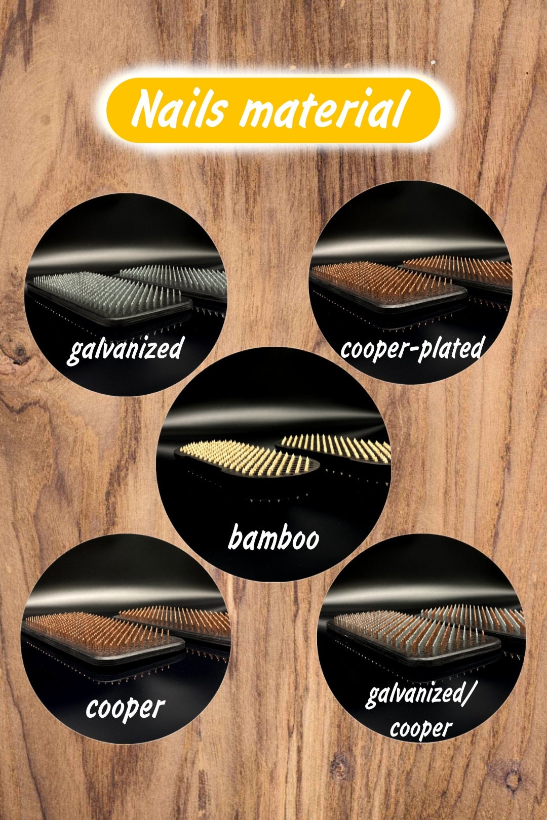 Sadhu Board for Meditation, Dragon Engraving, Wooden Nail Board for ...