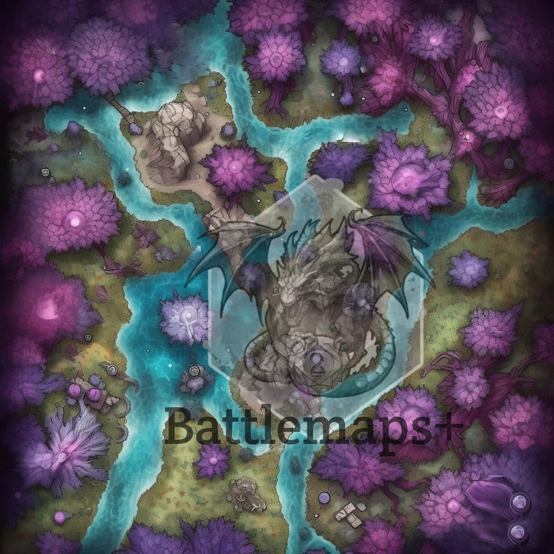 Feywild Enclaves: X25 Digital Battlemap Bundle, Dnd Battle Map, D&D ...