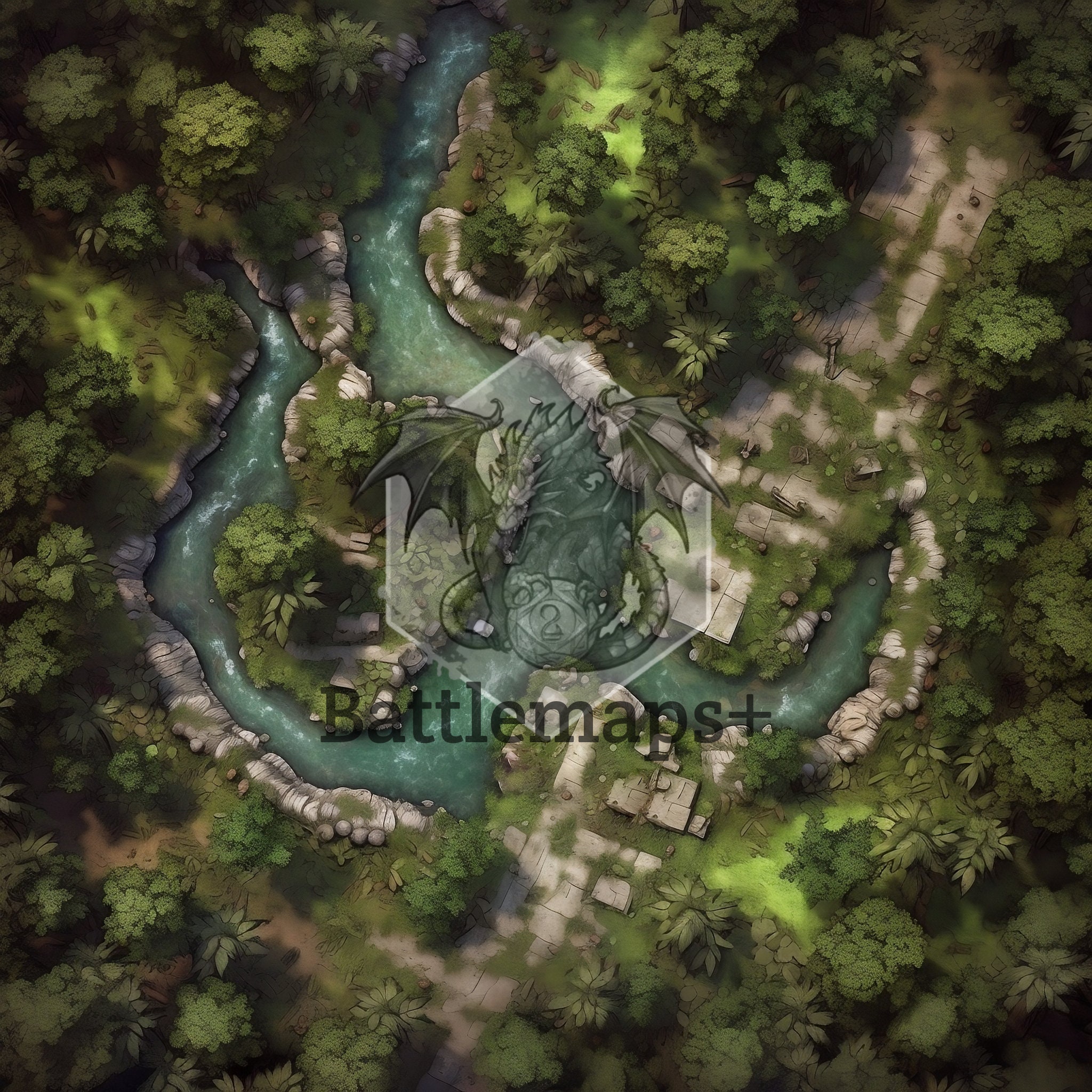 Jungle Joust: X5 Digital Battlemap Bundle Dnd Battle Map - Etsy