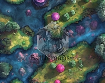 Battle Maps-the Fey Wild Camps and Caves - Etsy