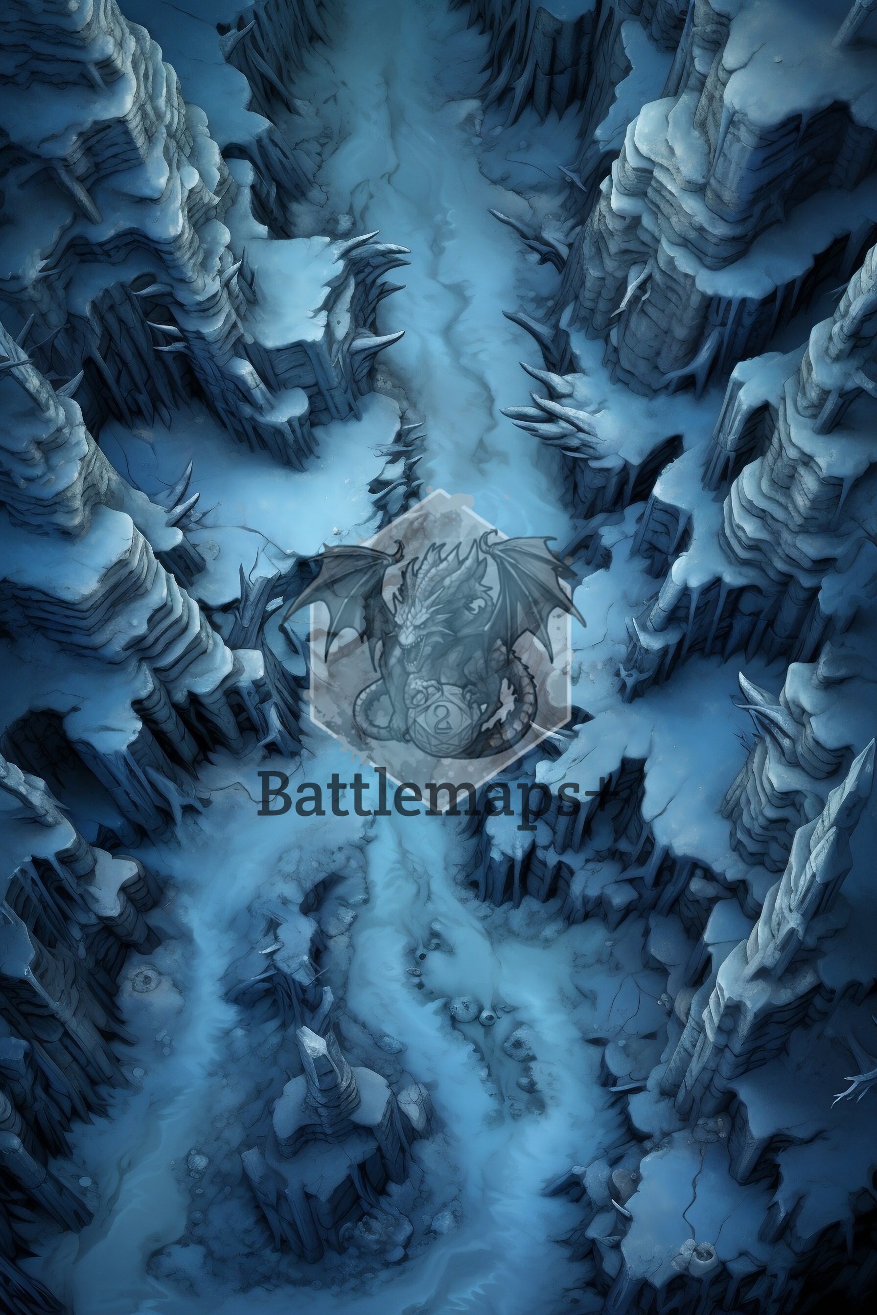 Frozen Canyons: X10 Digital Battlemaps Dnd Battle Map Dnd - Etsy