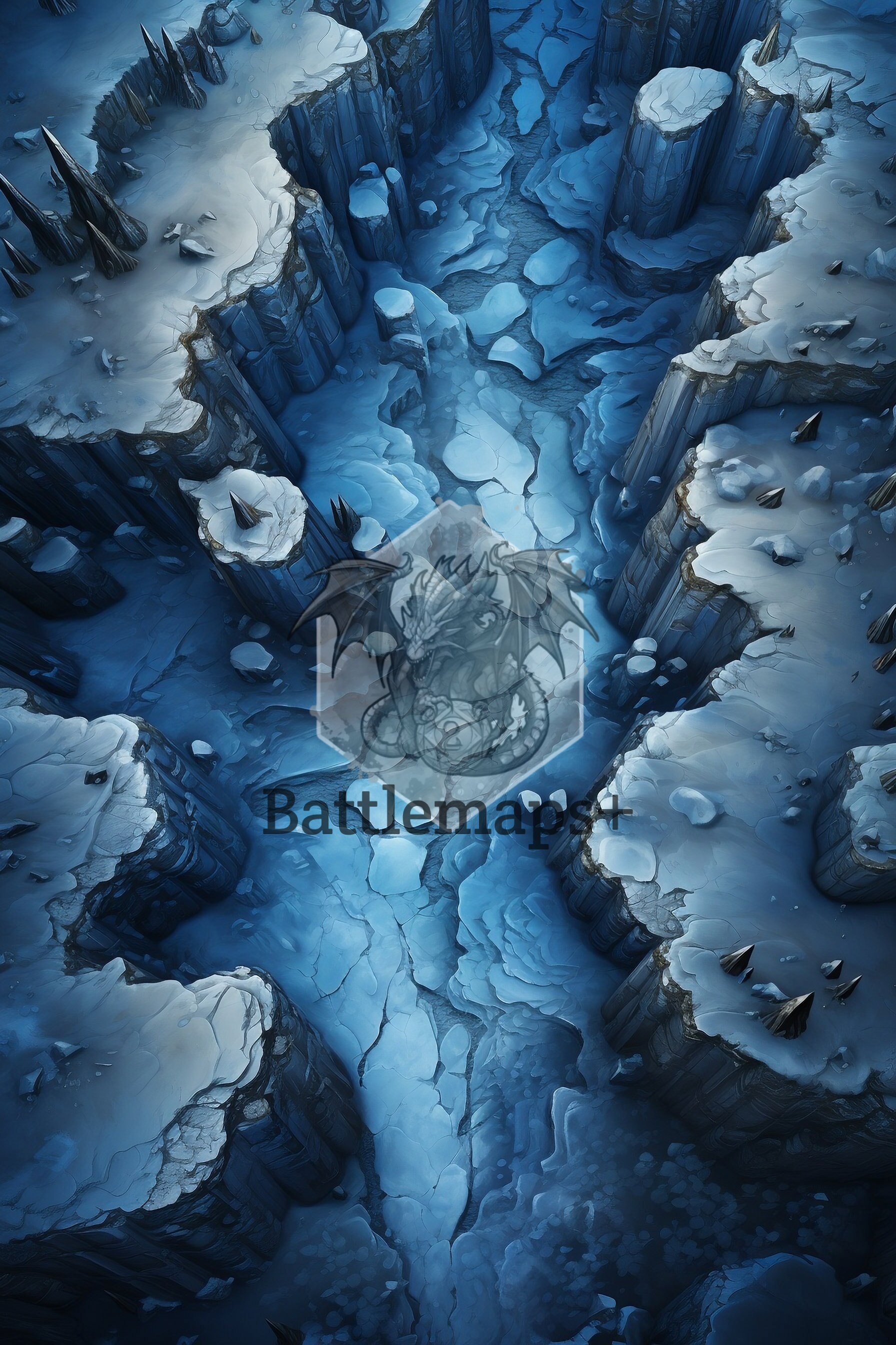 Frozen Canyons: X10 Digital Battlemaps Dnd Battle Map Dnd - Etsy