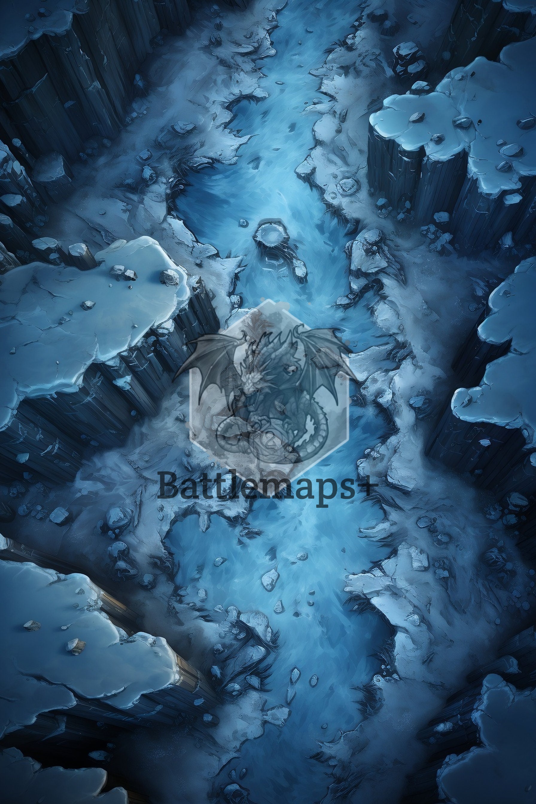 Frozen Canyons: X10 Digital Battlemaps Dnd Battle Map Dnd - Etsy