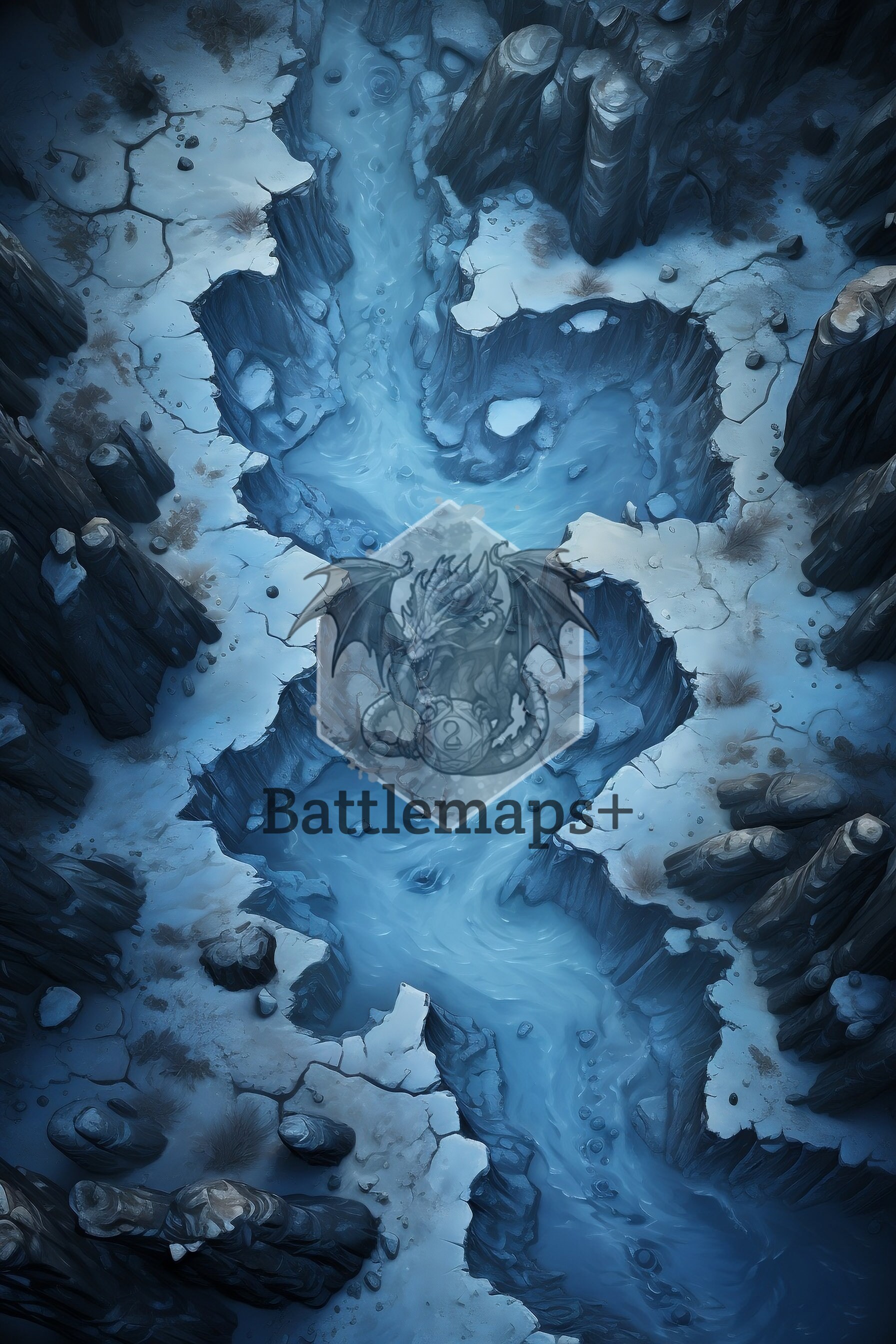 Frozen Canyons: X10 Digital Battlemaps Dnd Battle Map Dnd - Etsy
