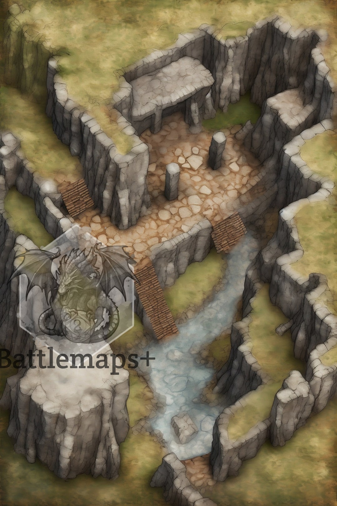 Quarry: X1 Digital Battlemap Dnd Battle Map D&D Dungeons - Etsy
