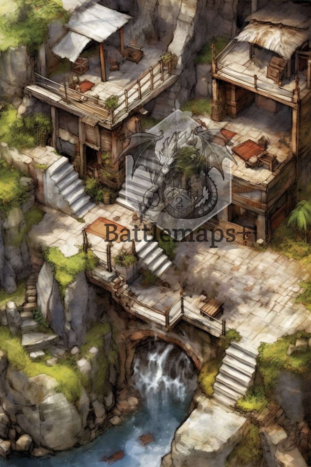 Outpost: X1 Digital Battlemap Dnd Battle Map D&D Dungeons - Etsy Australia