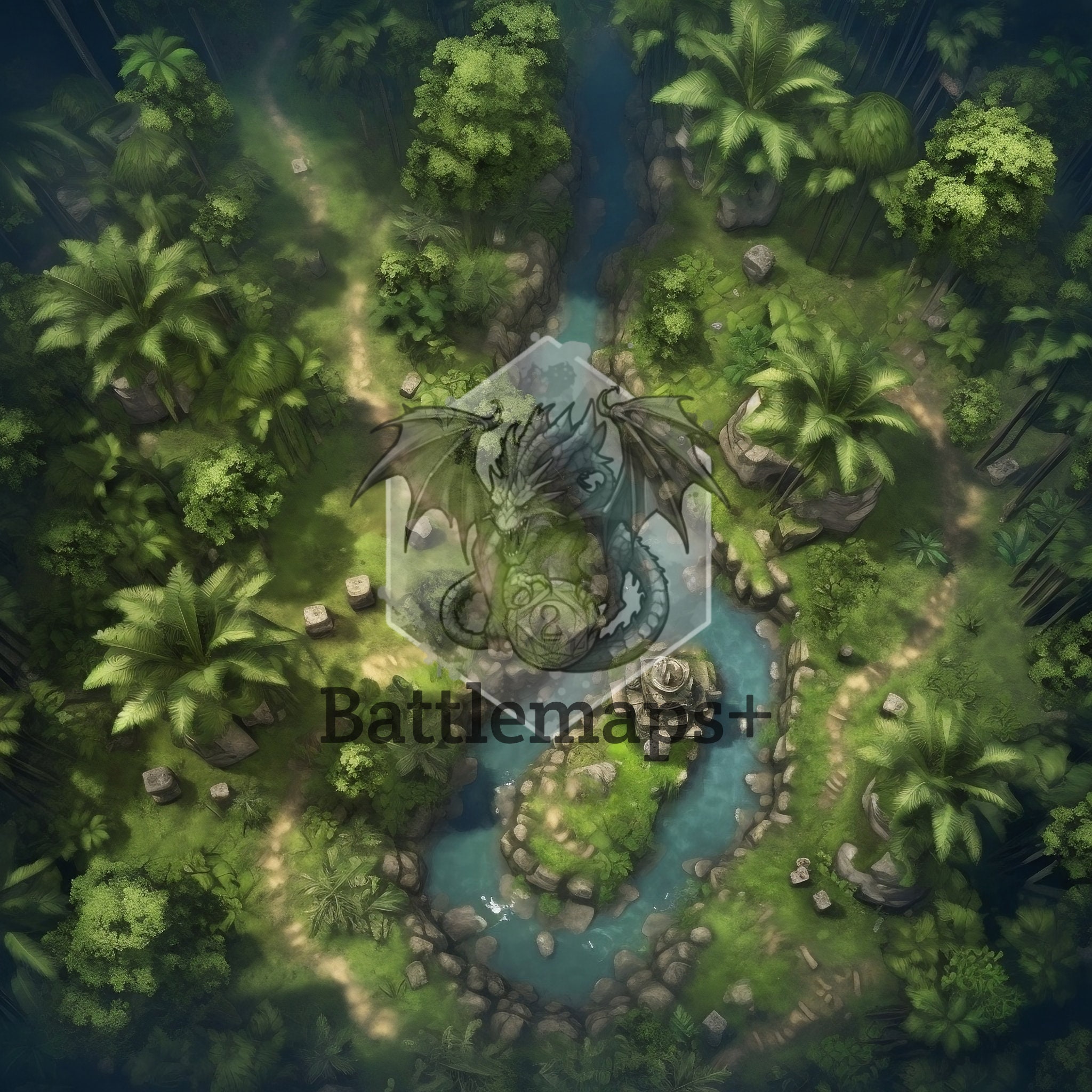 Jungle Joust: X5 Digital Battlemap Bundle Dnd Battle Map - Etsy