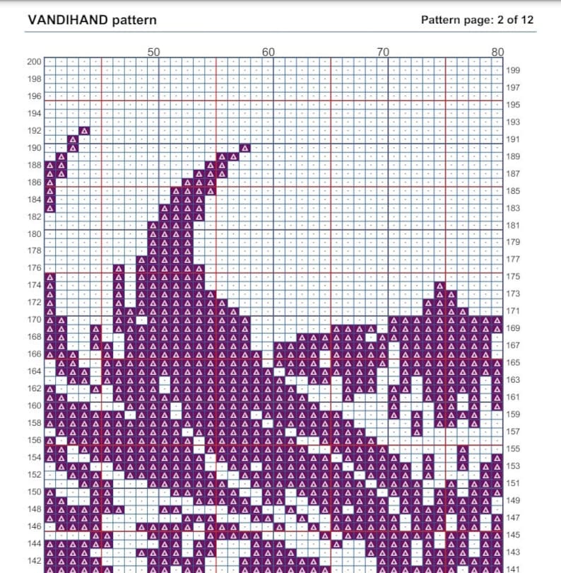 Owl 18 Crochet Afghan Pattern Graph - Etsy