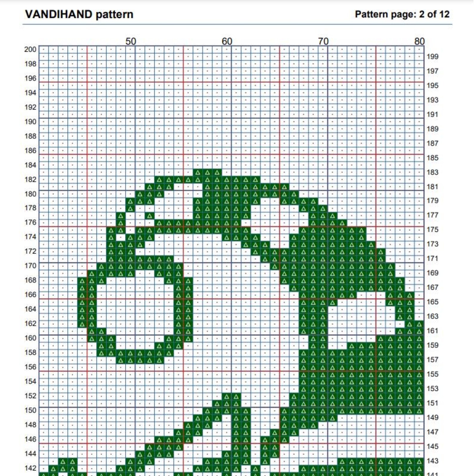 Christmas Gnome 9 Crochet Afghan Pattern Graph - Etsy