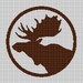 Moose 5 Crochet Afghan Pattern Graph - Etsy