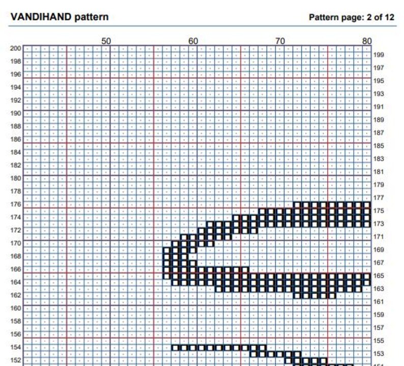 Gothic Angel Crochet Afghan Pattern Graph - Etsy