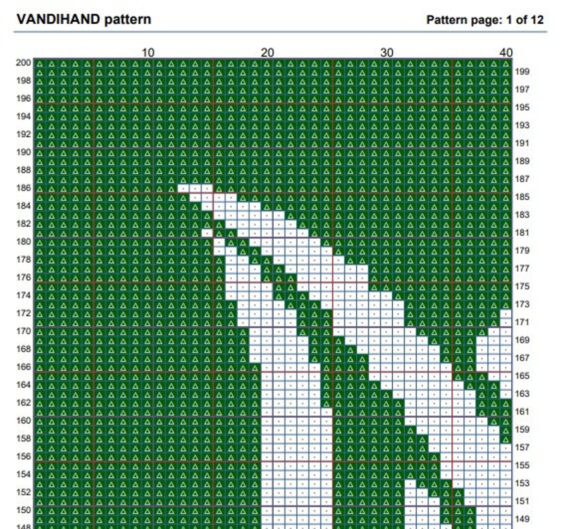 Celtic M Crochet Afghan Pattern Graph - Etsy