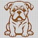 Baby Bulldog Crochet Afghan Pattern Graph - Etsy