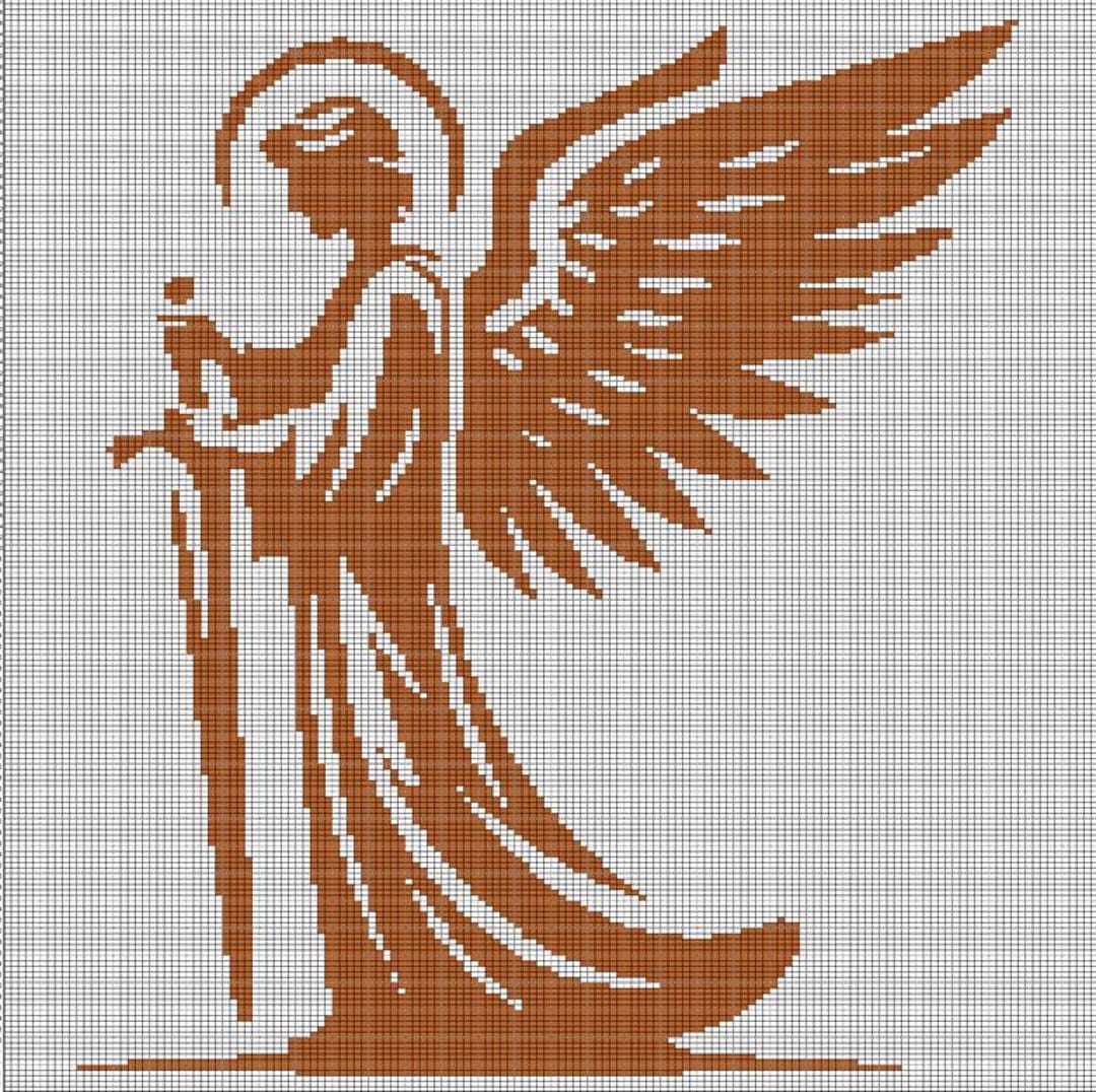 Angel 6 Crochet Afghan Pattern Graph - Etsy