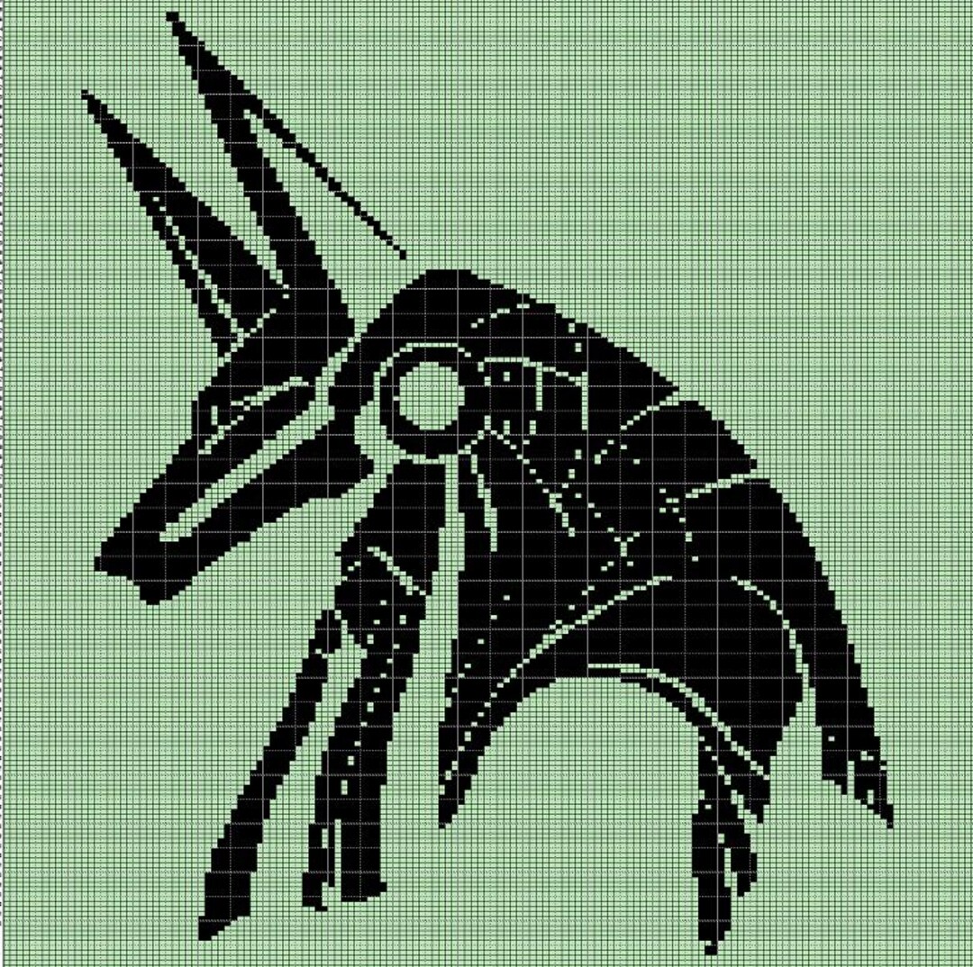 Anubis Mask Crochet Afghan Pattern Graph - Etsy