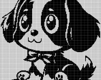 Little Dog 7 Crochet Afghan Pattern Graph - Etsy