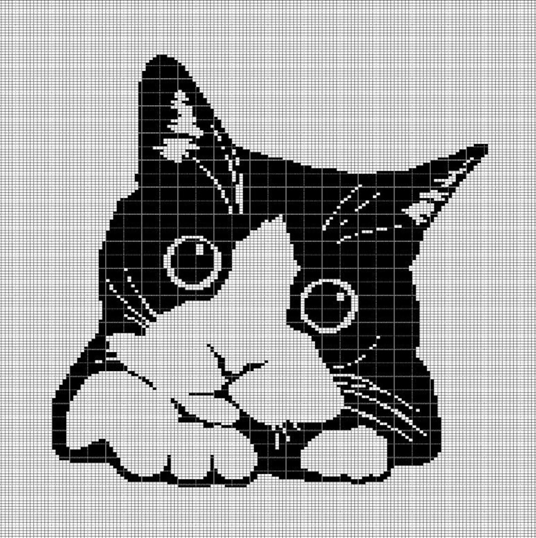 Cat 8 Crochet Afghan Pattern Graph - Etsy