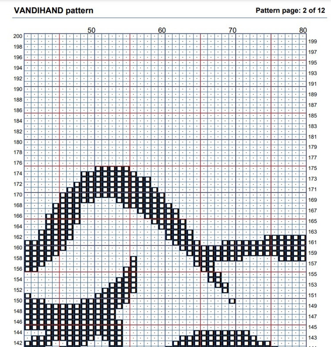 Bulldog Head 4 Crochet Afghan Pattern Graph - Etsy
