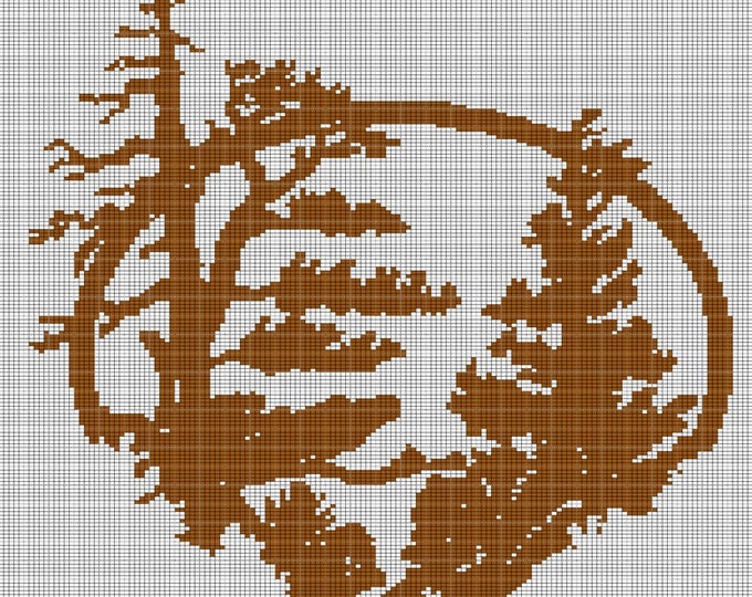 Golden Tree Crochet Afghan Pattern Graph - Etsy Canada